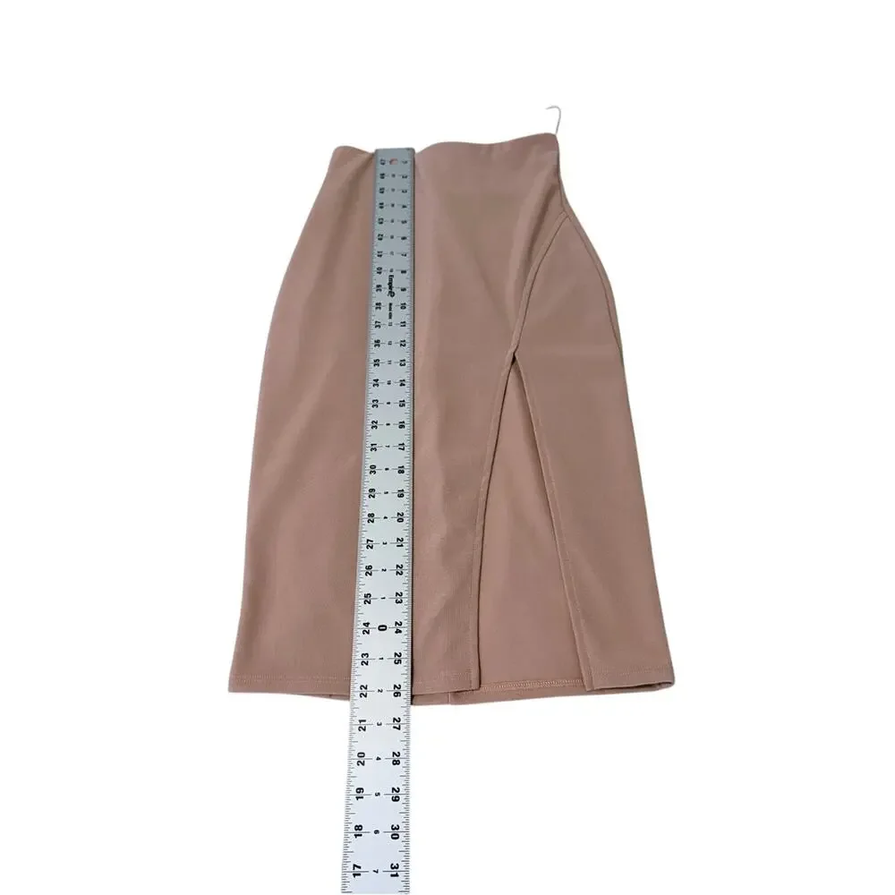 naked wardrobe | Skirts | Naked Wardrobe Pale Blush Midi Skirt With ...